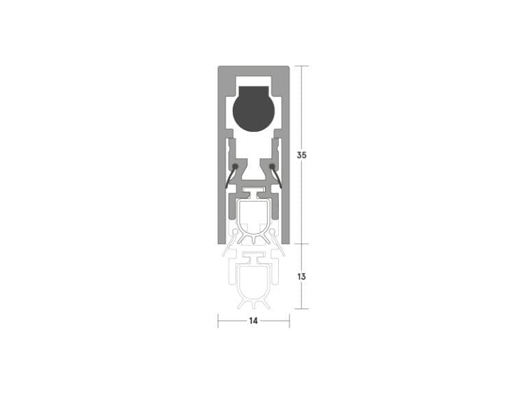 Lorient LAS8001 SI Automatic Drop Down Seal - 1035mm - Fire & Acoustics ...